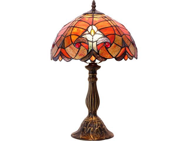 Click here for WERFACTORY Tiffany Lamp Red Liaison Stained Glass... prices