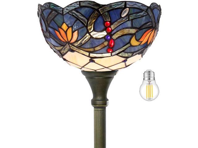 Click here for WERFACTORY Tiffany Floor Lamp Blue Lotus Flower St... prices