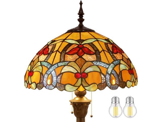 Click here for WERFACTORY Tiffany Floor Lamp Orange Liaison Stain... prices
