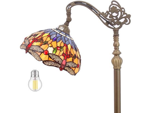 Click here for WERFACTORY Tiffany Floor Lamp Orange Blue Stained... prices