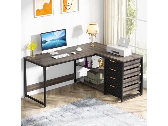 Click here for Tribesigns L Shaped Computer Desk with Storage Dra... prices