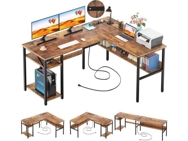 Click here for Unikito L Shaped Computer Desk with Magic Power Ou... prices