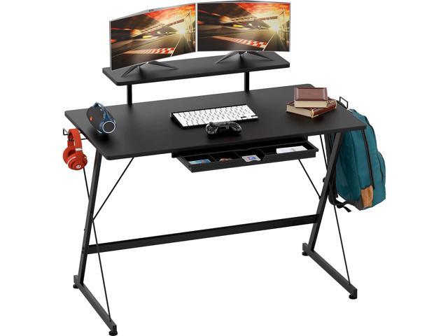 Click here for SHW 40-Inch Gaming Desk with Monitor Riser  Drawer... prices