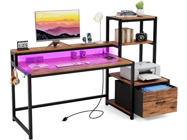 Click here for GreenForest Computer Desk with Drawer and Printer... prices