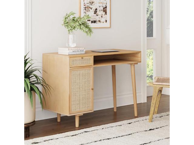 Click here for Nathan James Aaron Modern Desk with Storage  Natur... prices