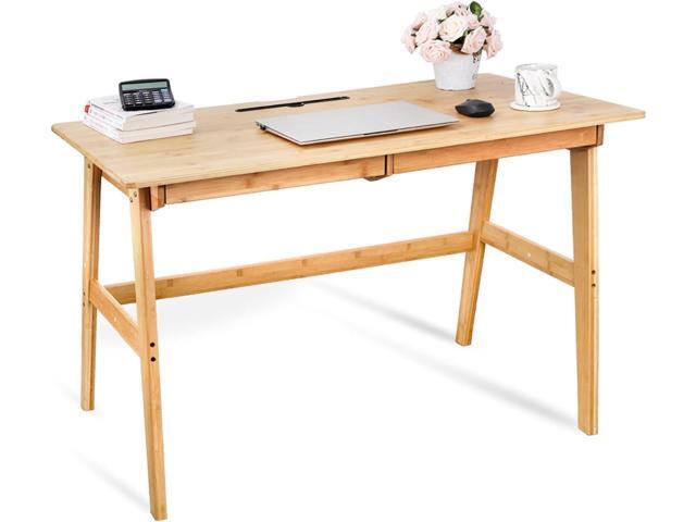 Click here for Dicunoy Computer Desk with 2 Drawers  46 Solid Bam... prices