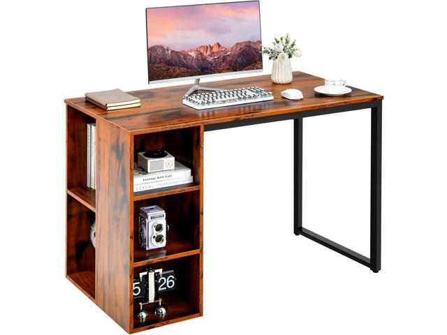 Click here for Tangkula Computer Desk with Storage Shelves  Home... prices