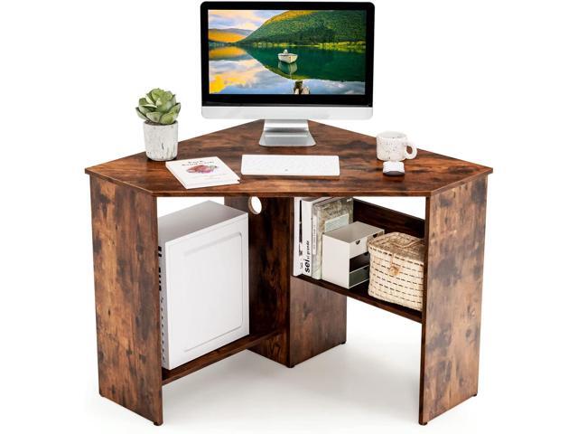 Click here for COSTWAY Corner Computer Desk  Space-Saving Triangu... prices