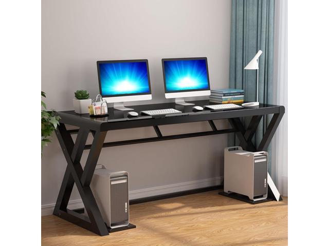 Click here for IPKIG Glass Desk  Modern Computer Desk with Carbon... prices