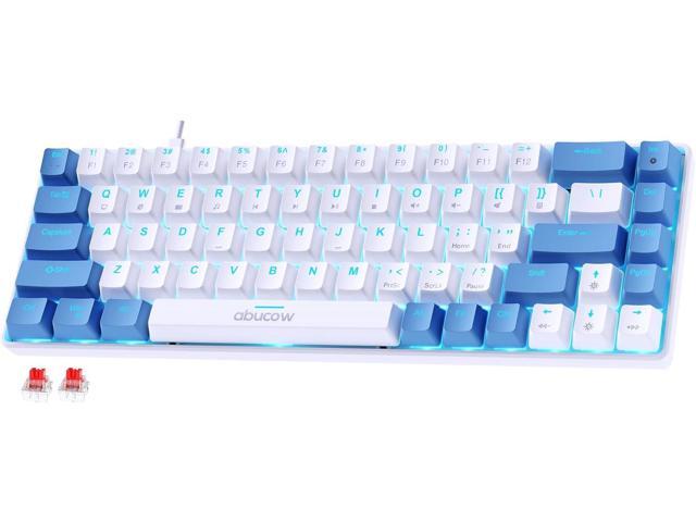 Click here for abucow 68-Key Mechanical Keyboard with Blue Backli... prices