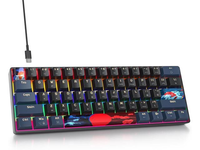 Click here for surmen 60 Gaming Keyboard 60 Percent  Wired Mini M... prices