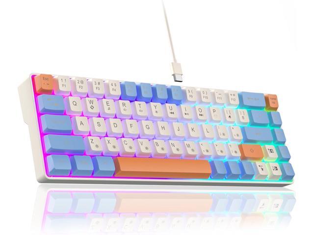 Click here for 60 Percent Keyboard Small Gaming Keyboard USB-C Wi... prices