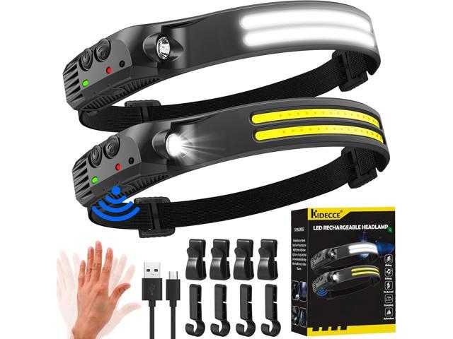 Click here for Headlamp Rechargeable 2 Pack 230° Wide Beam Head L... prices