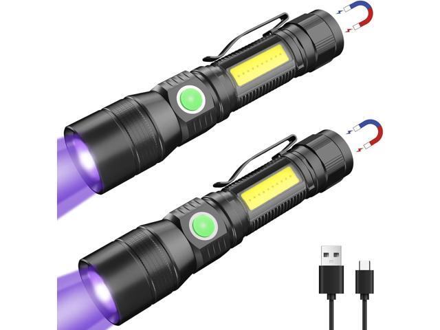 Click here for COSOOS 2 Pack UV Flashlight Black Lights  USB Rech... prices
