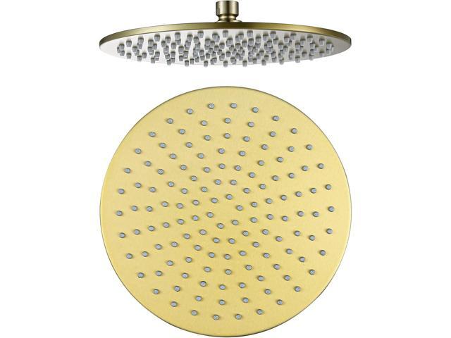 Click here for RANDOM Brushed Gold Rain Shower Head Round Waterfa... prices