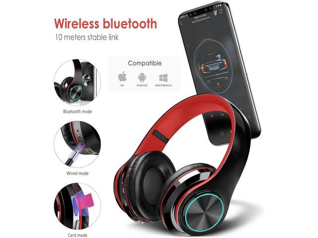 Click here for 2022 Wireless Bluetooth Headphones Colorful LED Li... prices