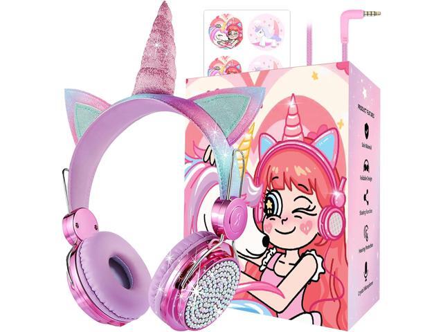 Click here for Kids Unicorns Headphones with Mic for School/Trave... prices