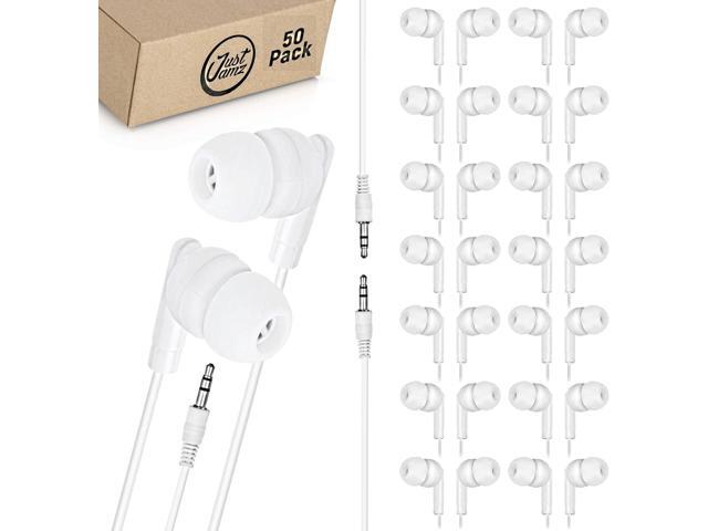 Click here for Bulk Earbuds 50 Pack Basic Ear Bud  Pearl White in... prices