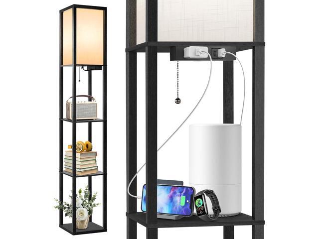 Click here for OUTON Floor Lamp with Shelves  LED Shelf Floor Lam... prices
