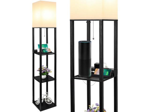 Click here for SHINE HAI 3-in-1 Shelf Floor Lamp with 1 USB & Typ... prices