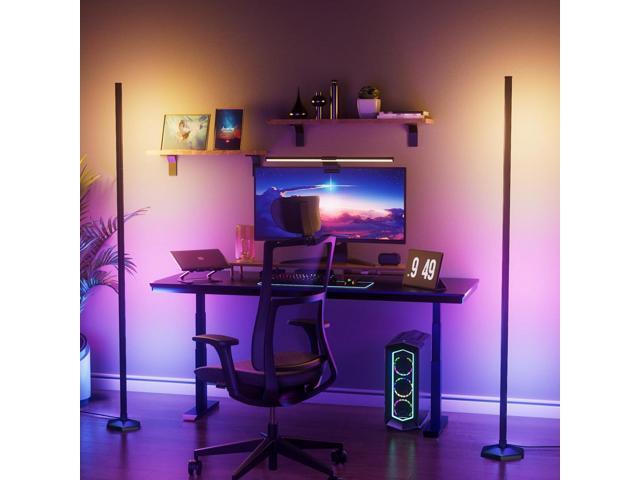 Click here for 2PCS RGB Floor Lamp  Bluetooth APP and Remote Cont... prices