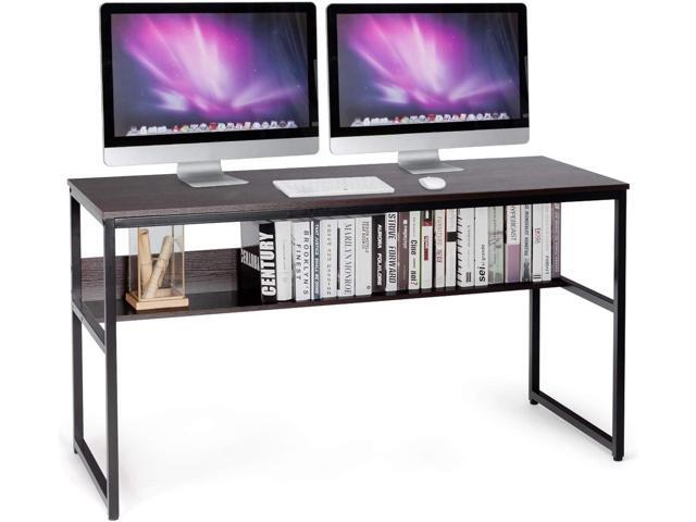 Click here for Tangkula 55 Inches Computer Desk with Bookshelf  S... prices
