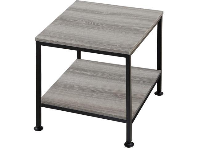 Click here for 20 Inch 2 Tiers Square End Table with Metal Frame... prices