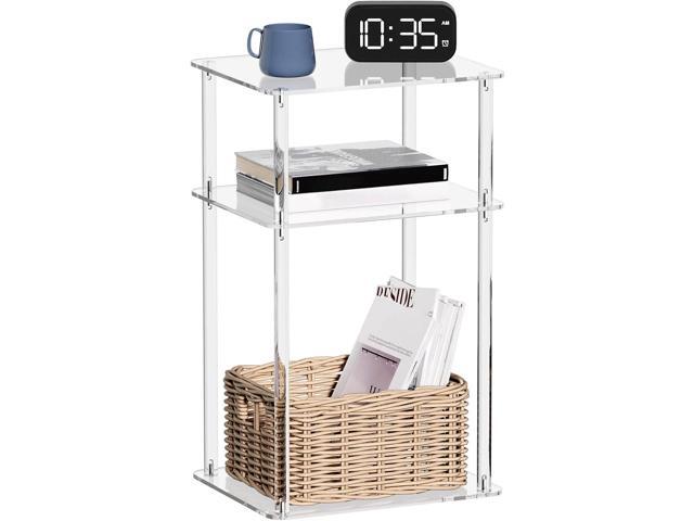 Click here for HMYHUM Acrylic Side Table for Small Spaces  14 L x... prices