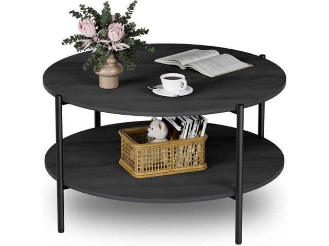 Click here for Round Coffee Table  31 Modern Double-Layered Circu... prices