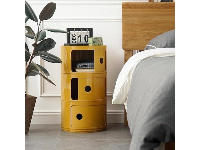 Click here for COZYMATIC 3 Tier Round Nightstand with Storage  Mo... prices