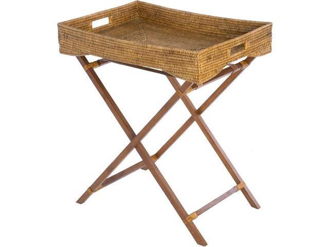 Click here for KOUBOO La Jolla Rattan Butler Tray with Folding Wo... prices