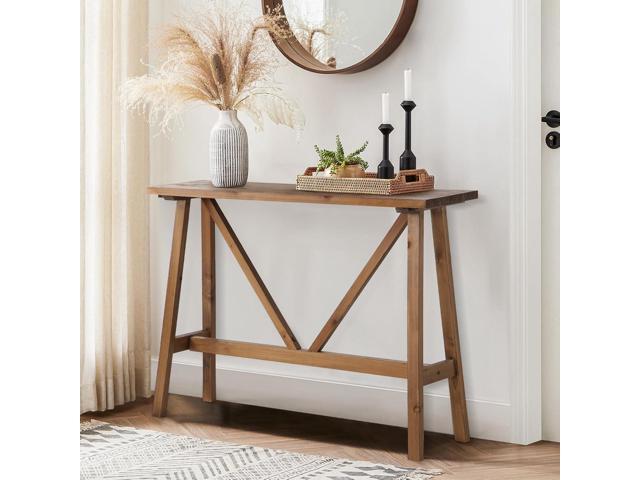 Click here for Wnutrees 43 Farmhouse Solid Wood Console Tables  R... prices
