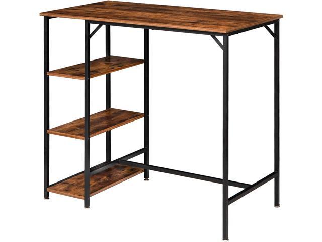 Click here for IBUYKE 40H Bar Table with 3 Storage Shelves  High... prices