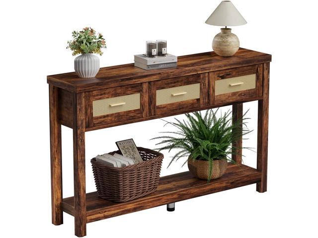 Click here for 51.2 Console Table  Industrial 2-Tier Narrow Sofa... prices