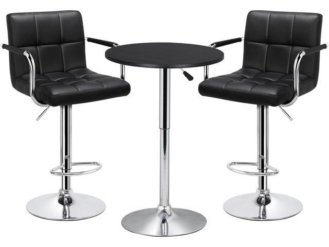Click here for Yaheetech 3-Piece Bar Table Set  Round Bar Table a... prices