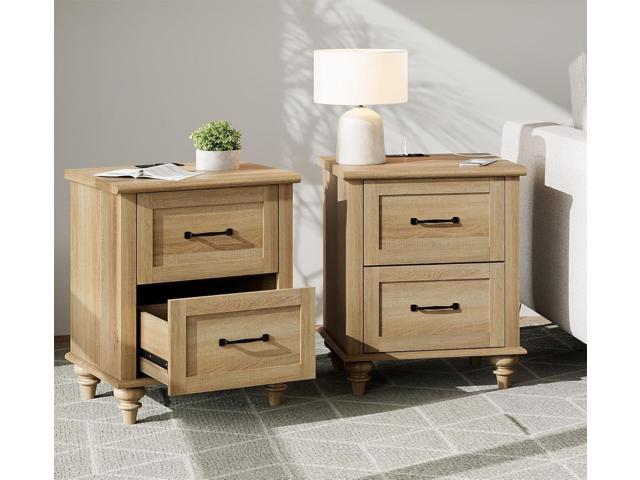 Click here for WAMPAT Nightstands with Charging Station Set of 2... prices