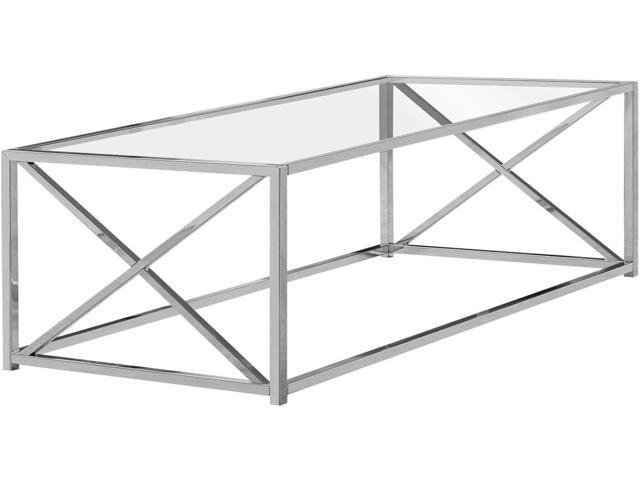 Click here for Monarch Specialties I COFFEE TABLE  CHROME prices