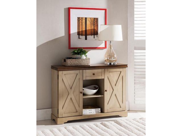 Click here for Kings Brand Furniture Console Table  Antique White... prices