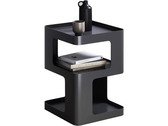 Click here for Side Table Modern end Table Black Metal nightstand... prices