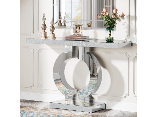 Click here for Tribesigns Modern Mirrored Console Table  Glass So... prices