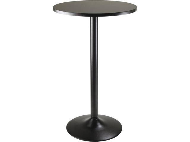 Click here for Winsome Obsidian Pub Table Round Black Mdf Top wit... prices