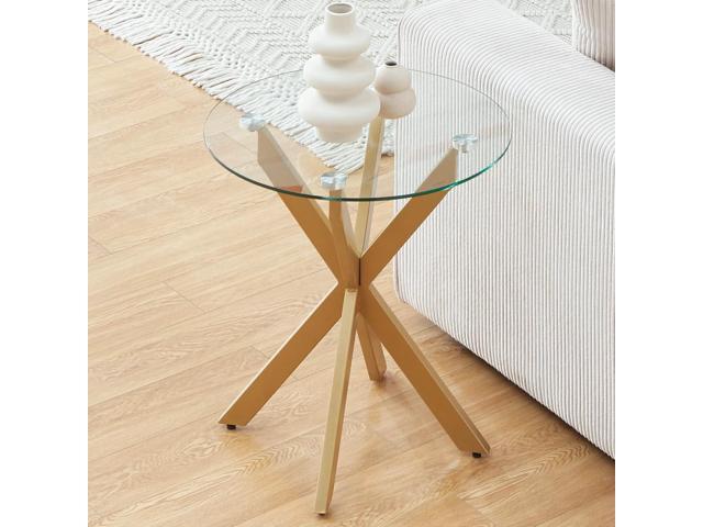Click here for Modern Glass End Table  Small Round Side Table for... prices