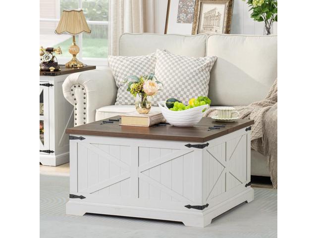 Click here for Farmhouse Coffee Table with Large Hidden Storage C... prices