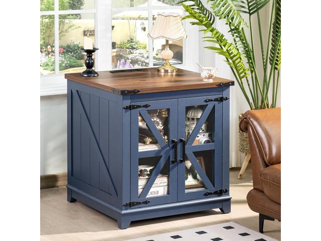 Click here for Farmhouse End Table with Charging Station  24 Larg... prices