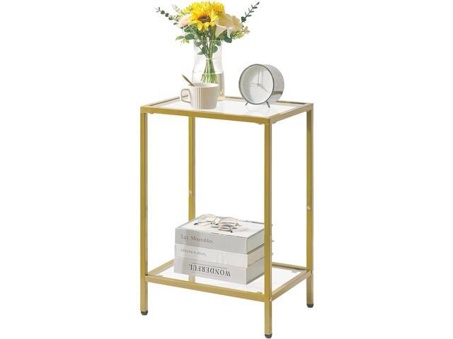 Click here for YMYNY Tempered Glass Side Table  2 Tier End Table... prices
