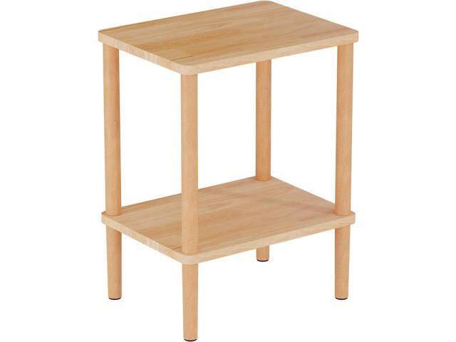 Click here for LUCKNOCK Solid Wood Side Table  2-Tier Small End T... prices
