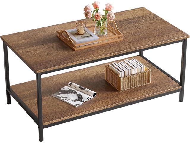 Click here for SAYGOER Coffee Table with Storage 2-Tier Industria... prices