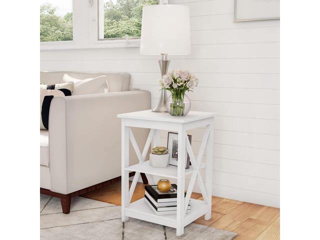 Click here for Wooden End Table - Modern Style Sofa Side Table wi... prices