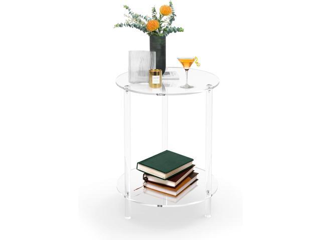 Click here for Clear Acrylic Round Side Table for Small Spaces  A... prices