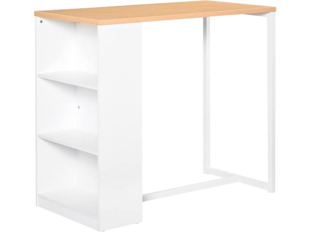 Click here for HOMCOM Modern Bar Table Counter Height Dining Tabl... prices